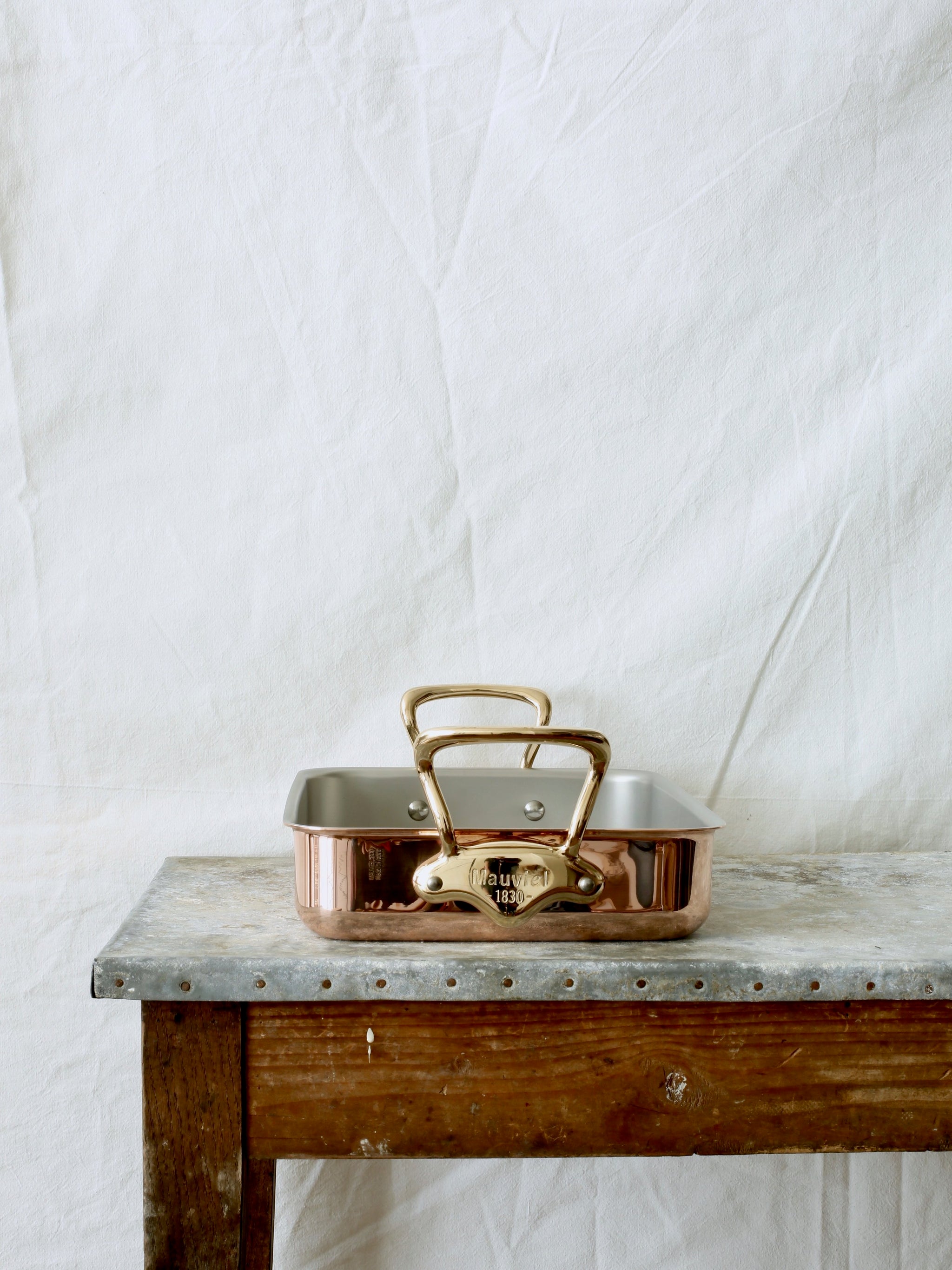 Copper Rectangular Roasting Pan - 30 cm