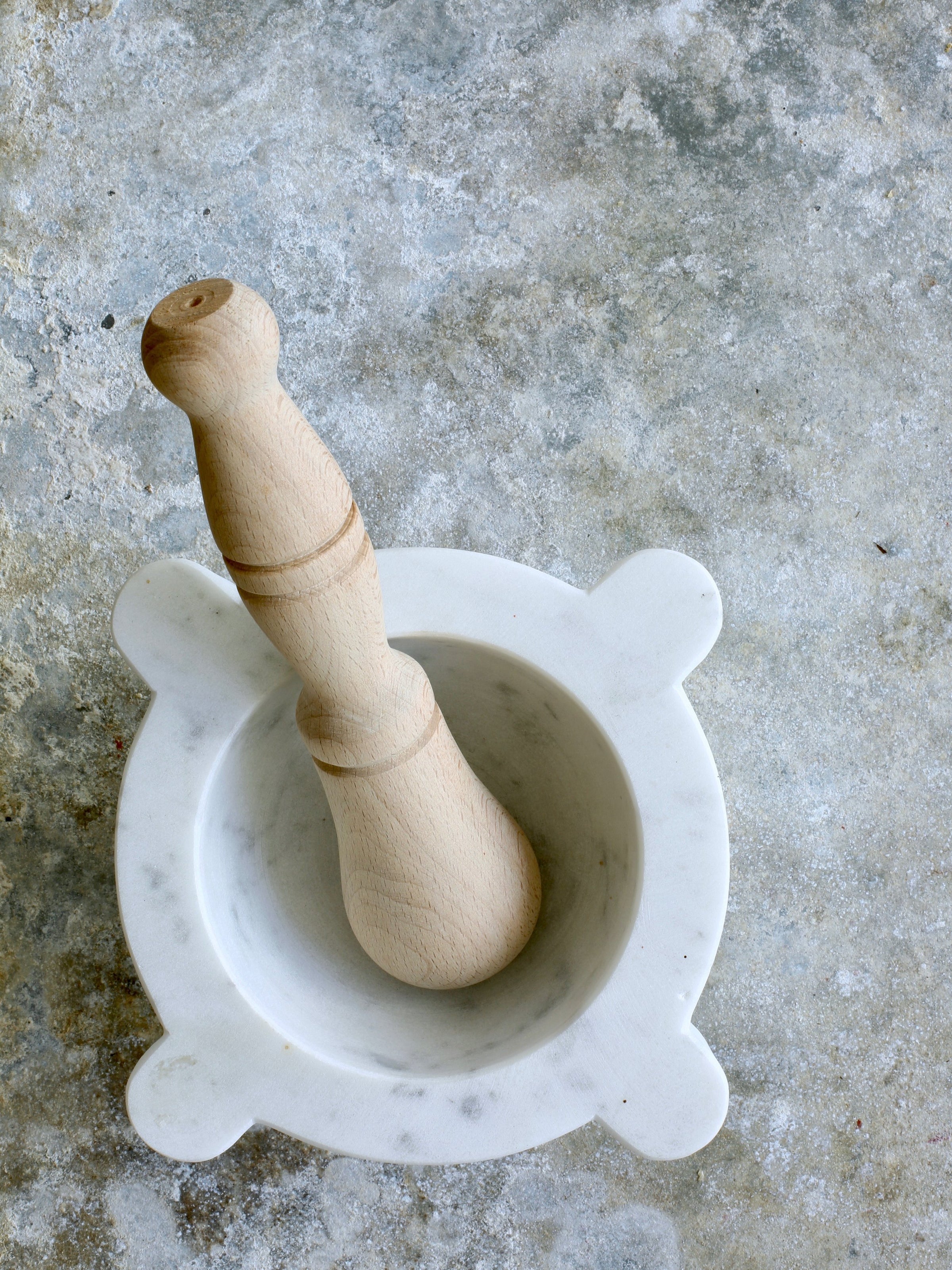 Marble Mortar and Pestle